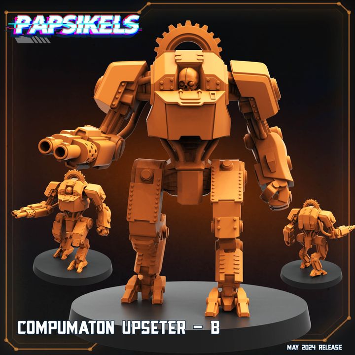 3D Printable COMPUMATON UPSETERS by PAPSIKELS MINIATURES