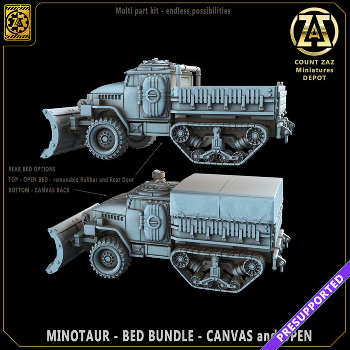 3D Printable MINOTAUR - ULTRA PACK - Imperial Battle Taxi by Adam Rodgers