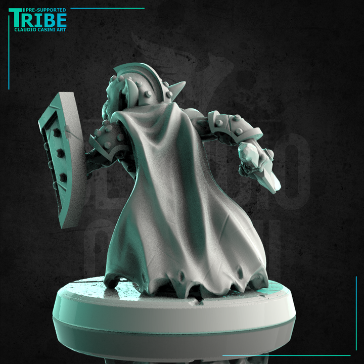 3D Printable (0212) Male goblin warrior with complete armor sword and ...