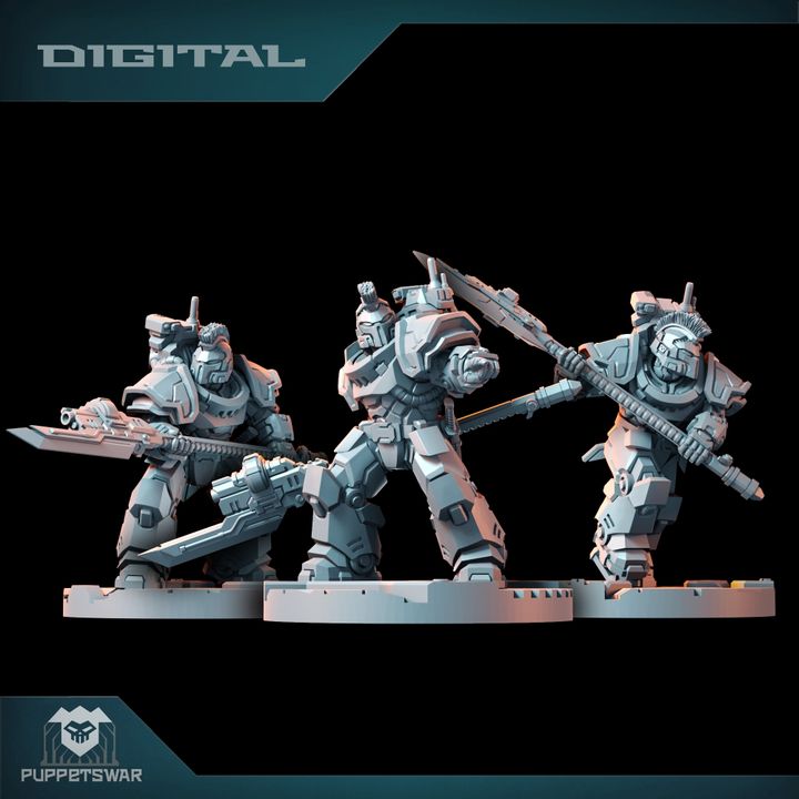 3D Printable Prime Guardians [Tactical] by Puppetswar Miniatures