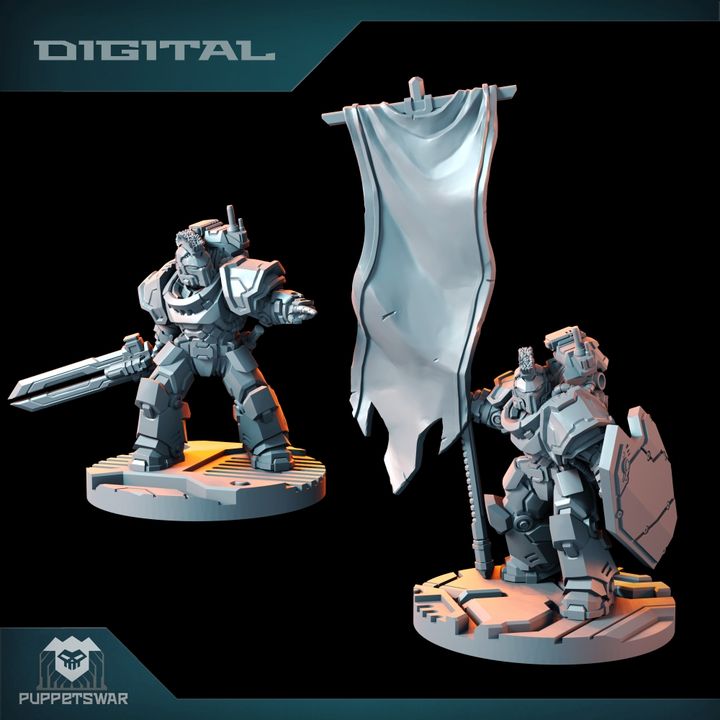 3D Printable Prime Guardians [Tactical] by Puppetswar Miniatures