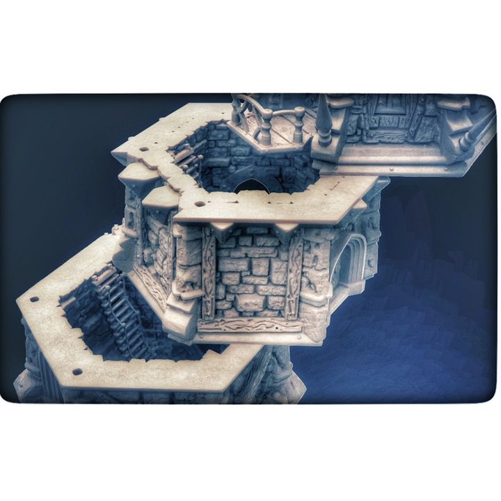 3D Printable Tower - Aetherium by Fabio