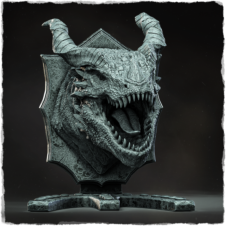3D Printable Bloatwing head trophy by Evox Arts