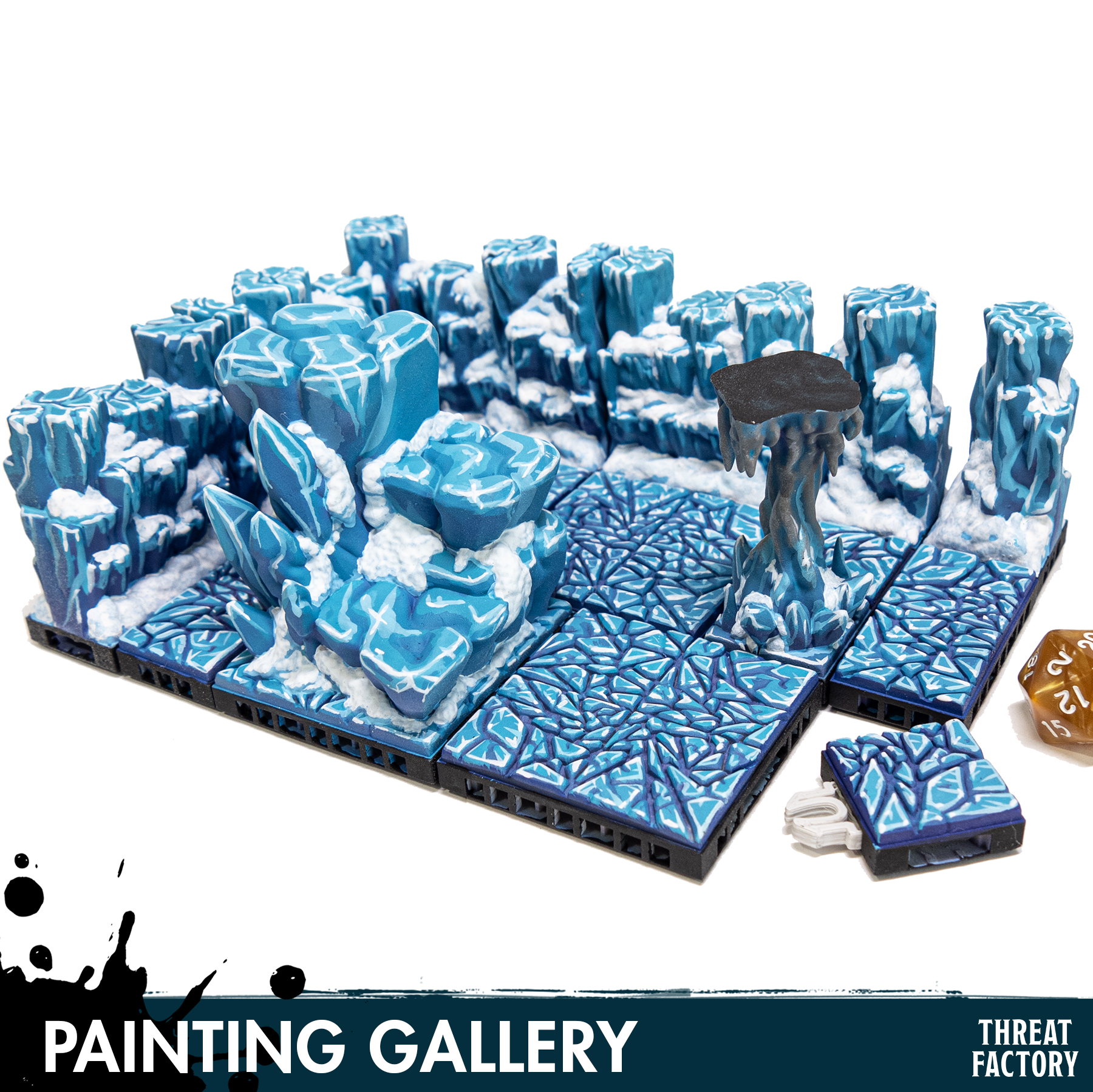 3D Printable Ice cave: modular & OpenLock by Threat Factory