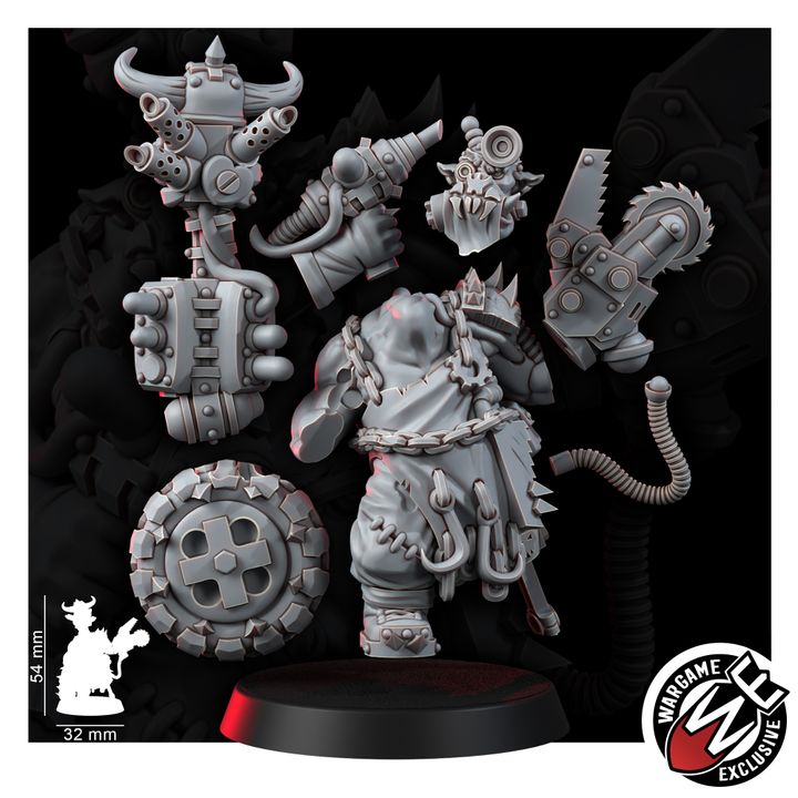 3D Printable ORK MAD RIDERS MEAT DOK ROADSTITCH by Wargame Exclusive