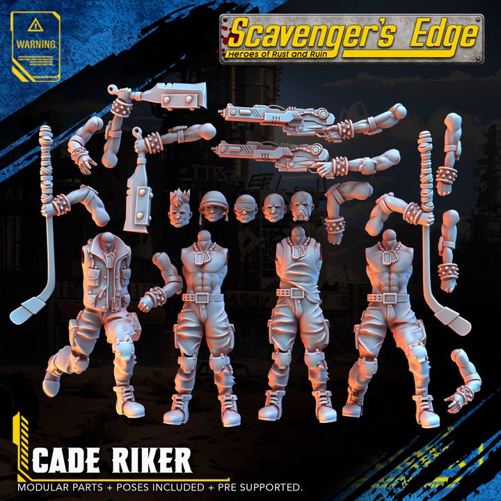 3D Printable Cade Riker by Heroes and Beasts