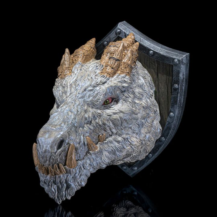 3D Printable Polar Dragon Trophy by Stlflix