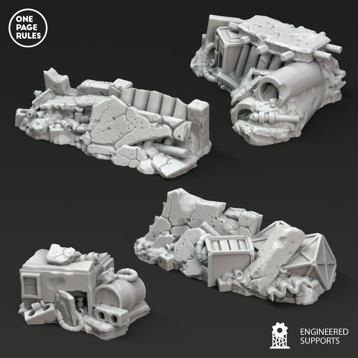 3D Printable Urban Small Terrain by One Page Rules
