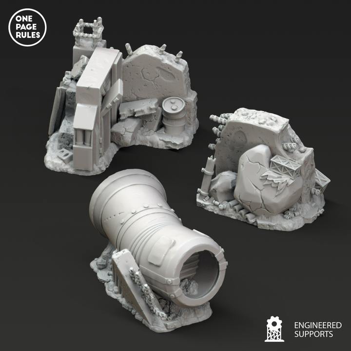 3D Printable Urban Small Terrain by One Page Rules