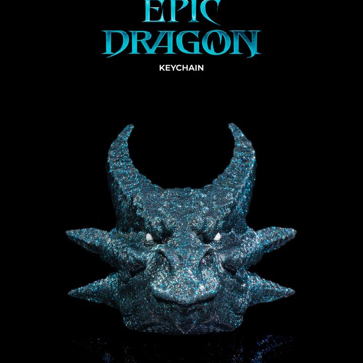 3D Printable Epic Dragon Keychain by Stlflix