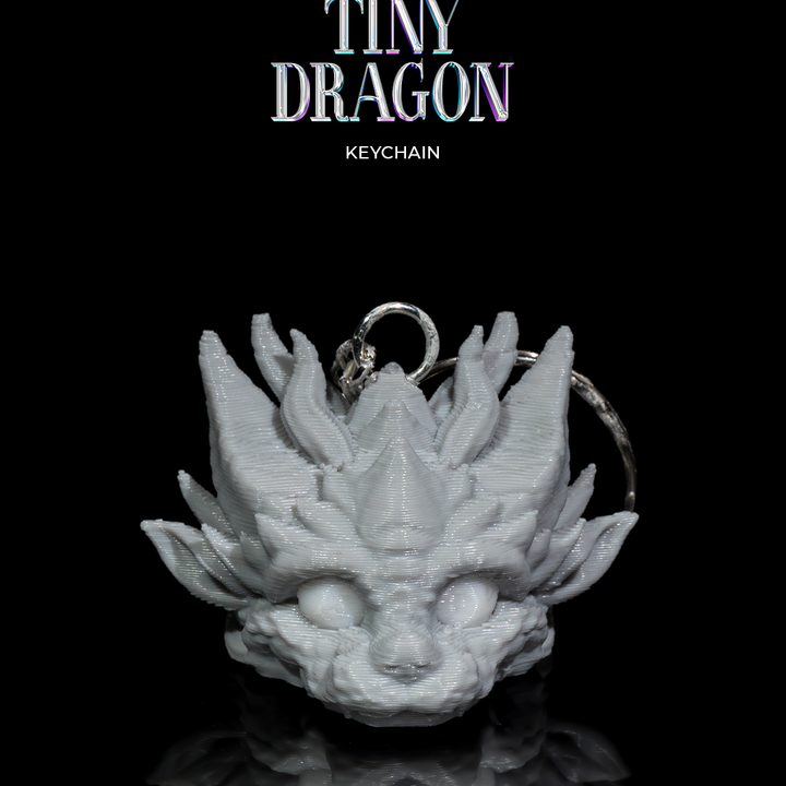3D Printable Tiny Dragon Keychain by Stlflix