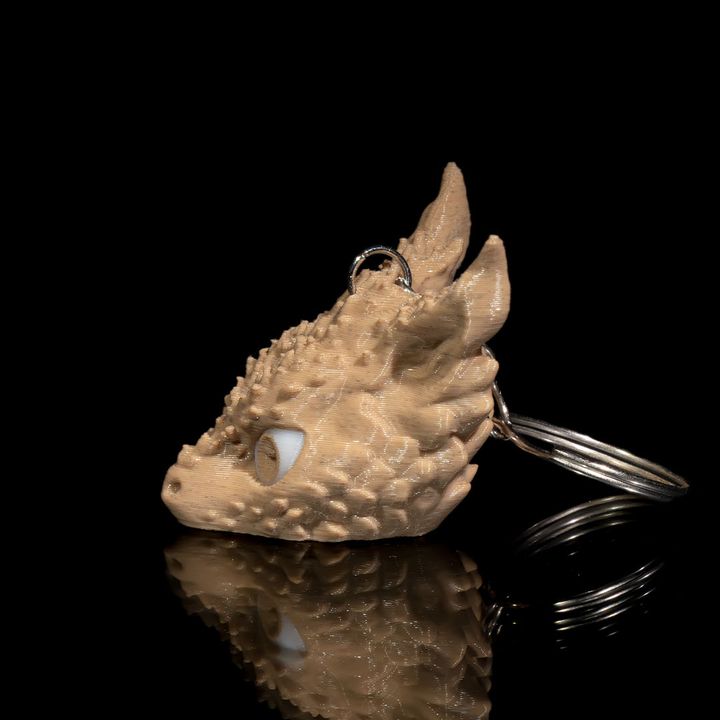 3D Printable Desert Baby Dragon Keychain by Stlflix