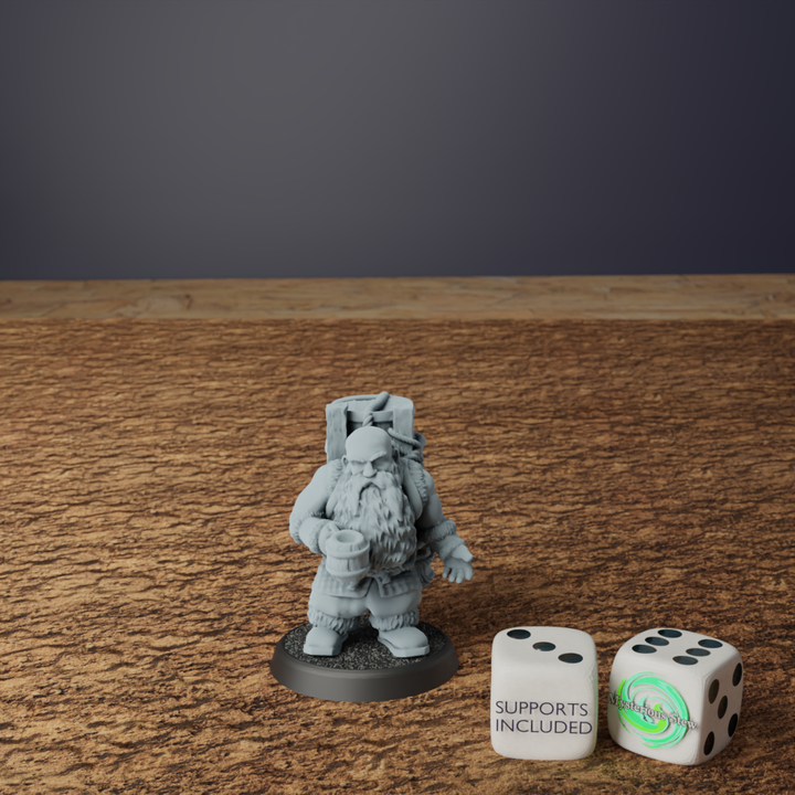 3D Printable Avarage Dwarf Beer Enjoyer by Mysterious Stew