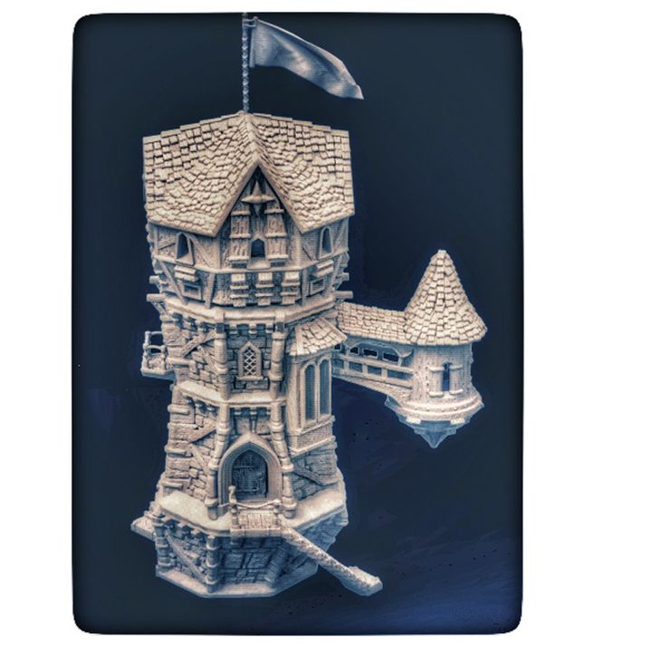 3D Printable Tower - Skyward Sentinel by Fabio