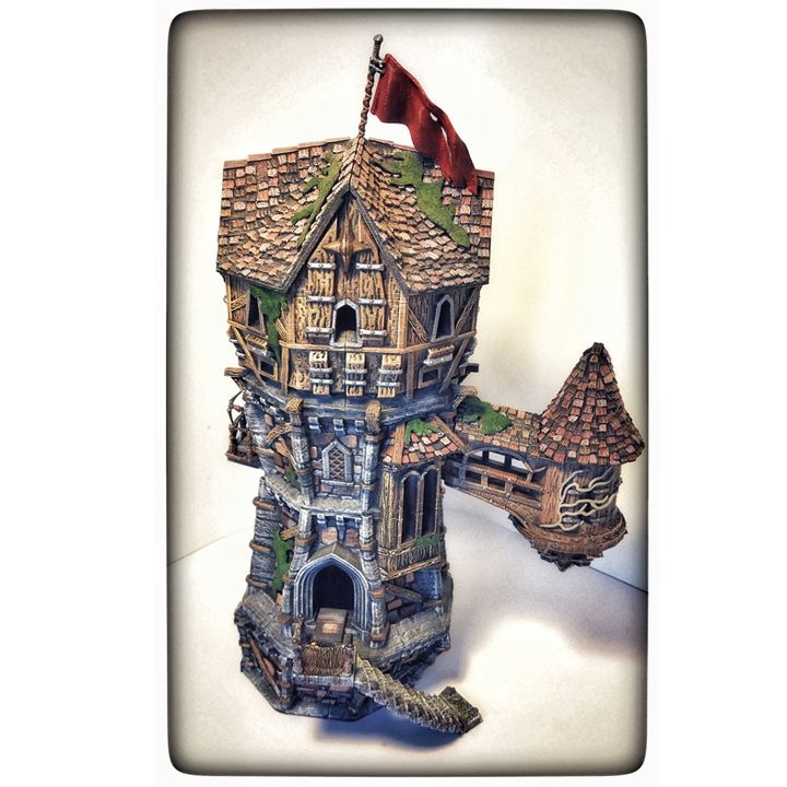 3D Printable Tower - Skyward Sentinel by Fabio