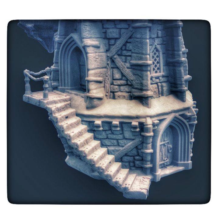 3D Printable Tower - Skyward Sentinel by Fabio