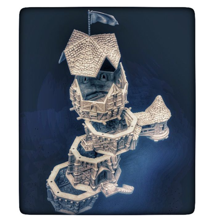 3D Printable Tower - Skyward Sentinel by Fabio