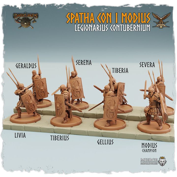 3D Printable Byzantii Con I Modius, Legionarius Contubernium by Mierce ...