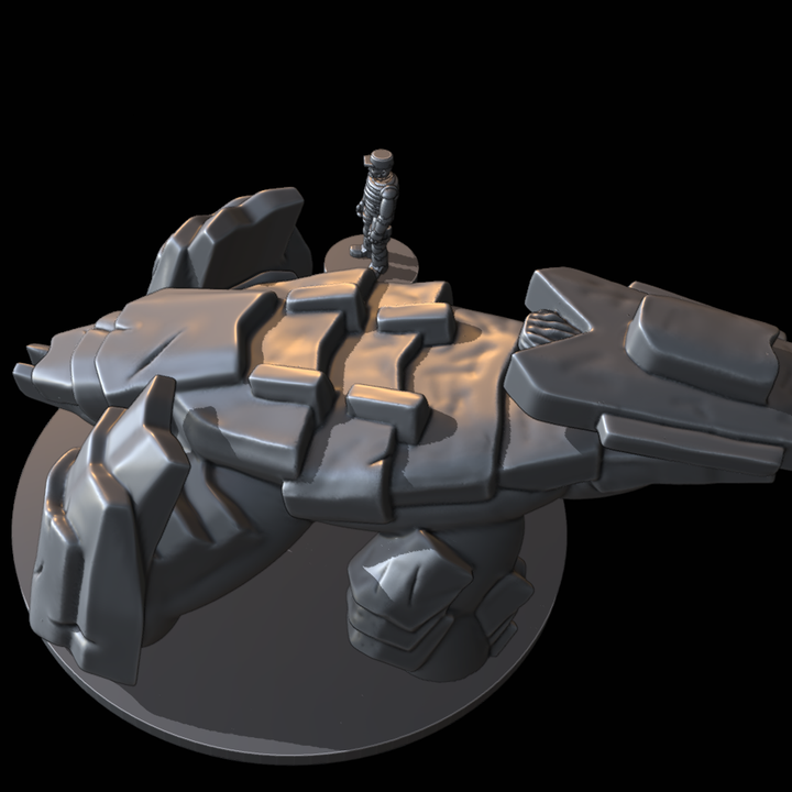 3D Printable 15mm SCI-FI Grand Tactics - Plasma Thrower Behemoth ...