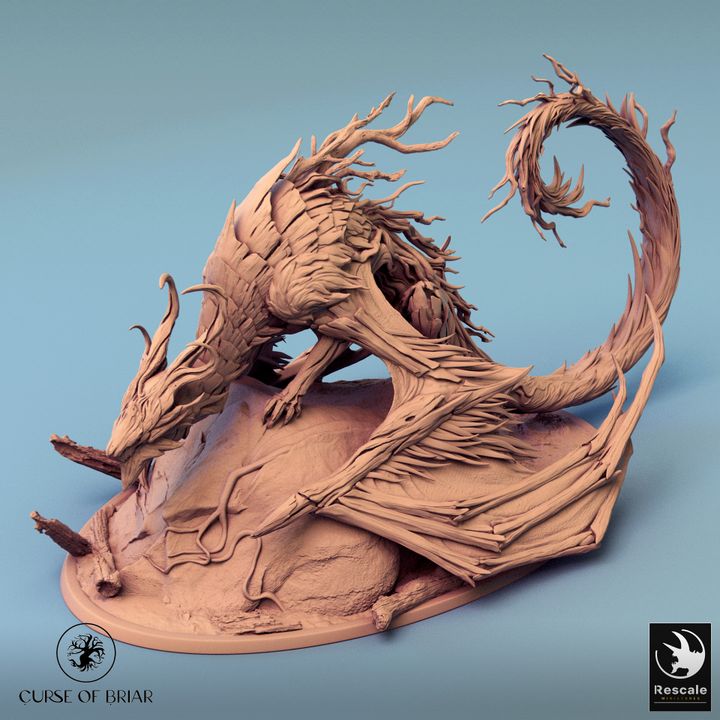 3D Printable Briar Dragon by Rescale Miniatures