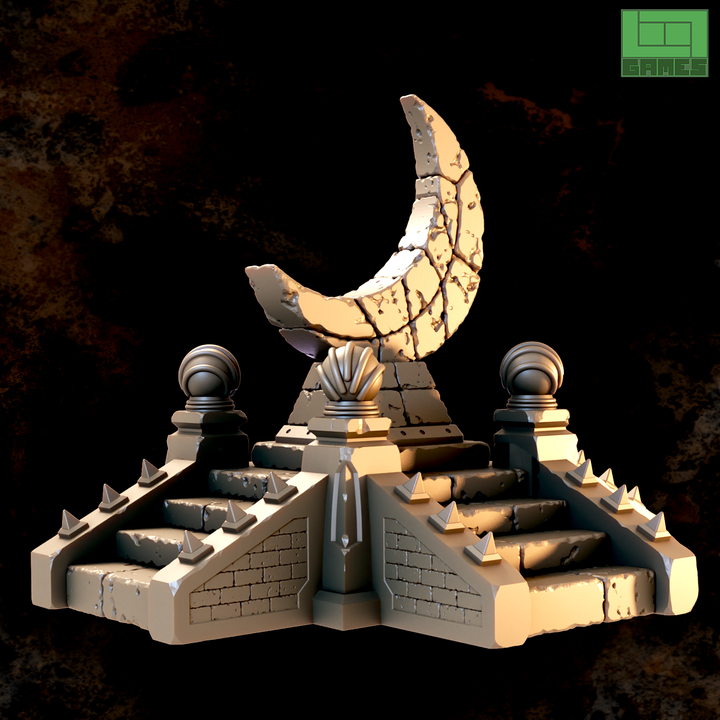 3D Printable Dark Moon Shrine by LOOTgames
