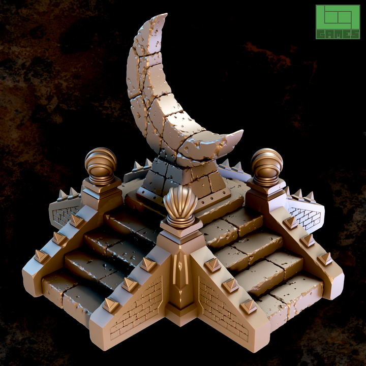 3D Printable Dark Moon Shrine by LOOTgames