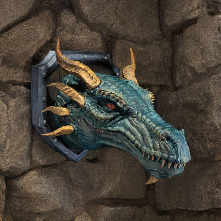 3D Printable Western Dragon Trophy by Stlflix