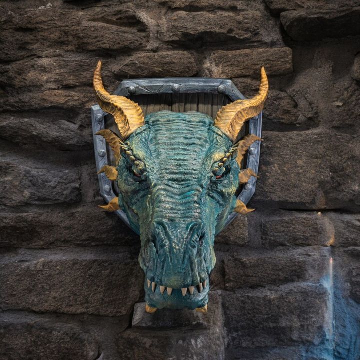 3D Printable Western Dragon Trophy by Stlflix