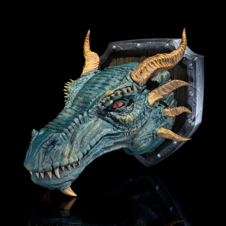 3D Printable Western Dragon Trophy by Stlflix
