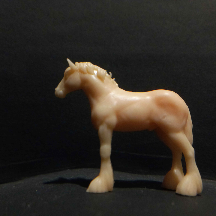 3D Printable Clydesdale Gelding Horse Model by Snowball Sculpts