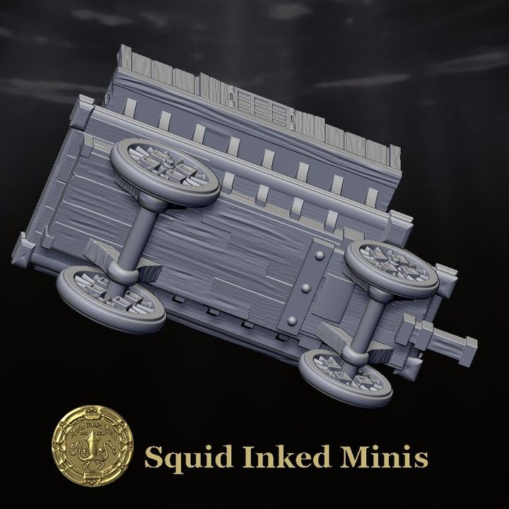 3D Printable Caravan Wagon by Squid Inked Minis