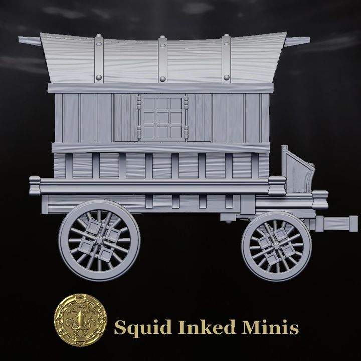 3D Printable Caravan Wagon by Squid Inked Minis
