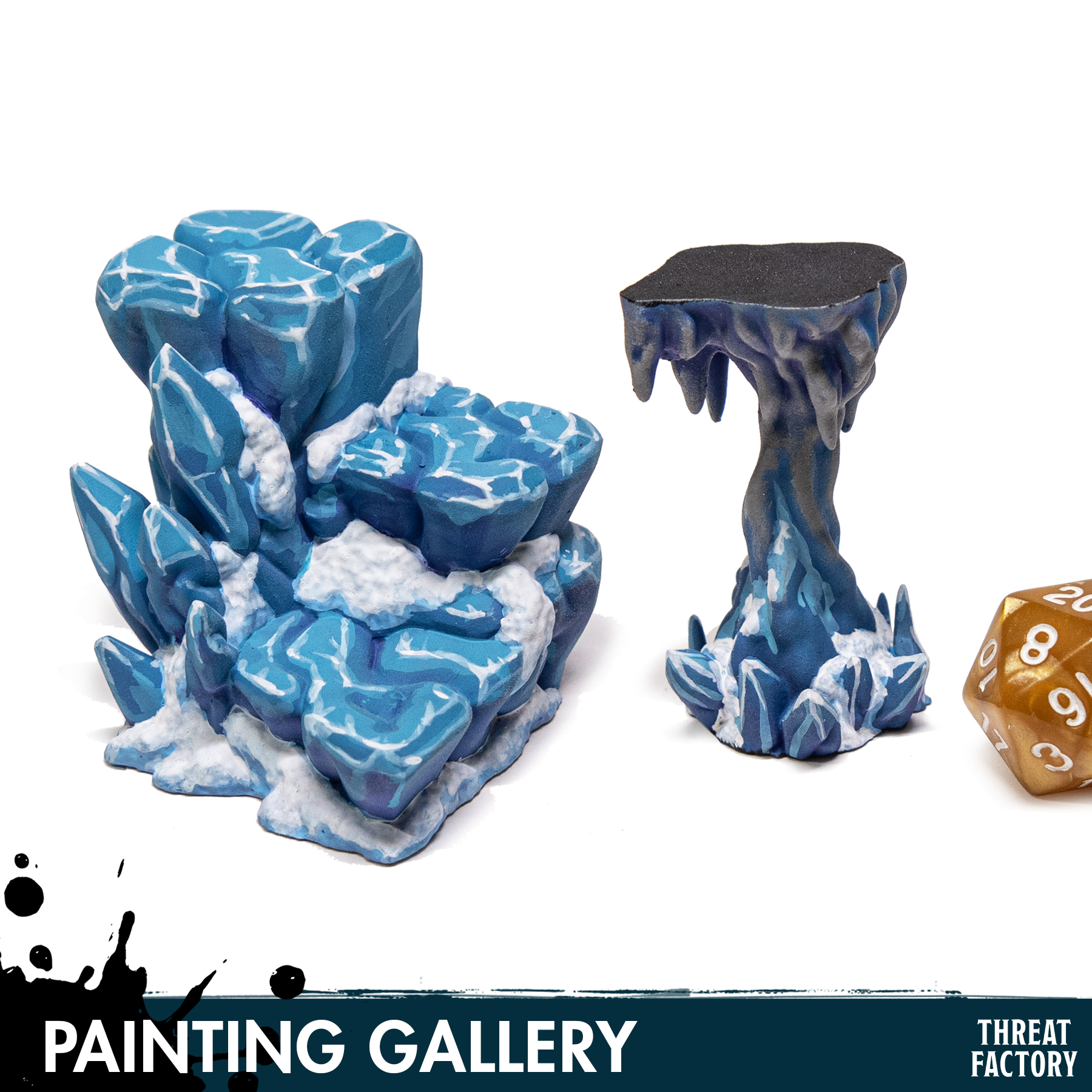 3D Printable Ice Terrain & Stalagmite by Threat Factory