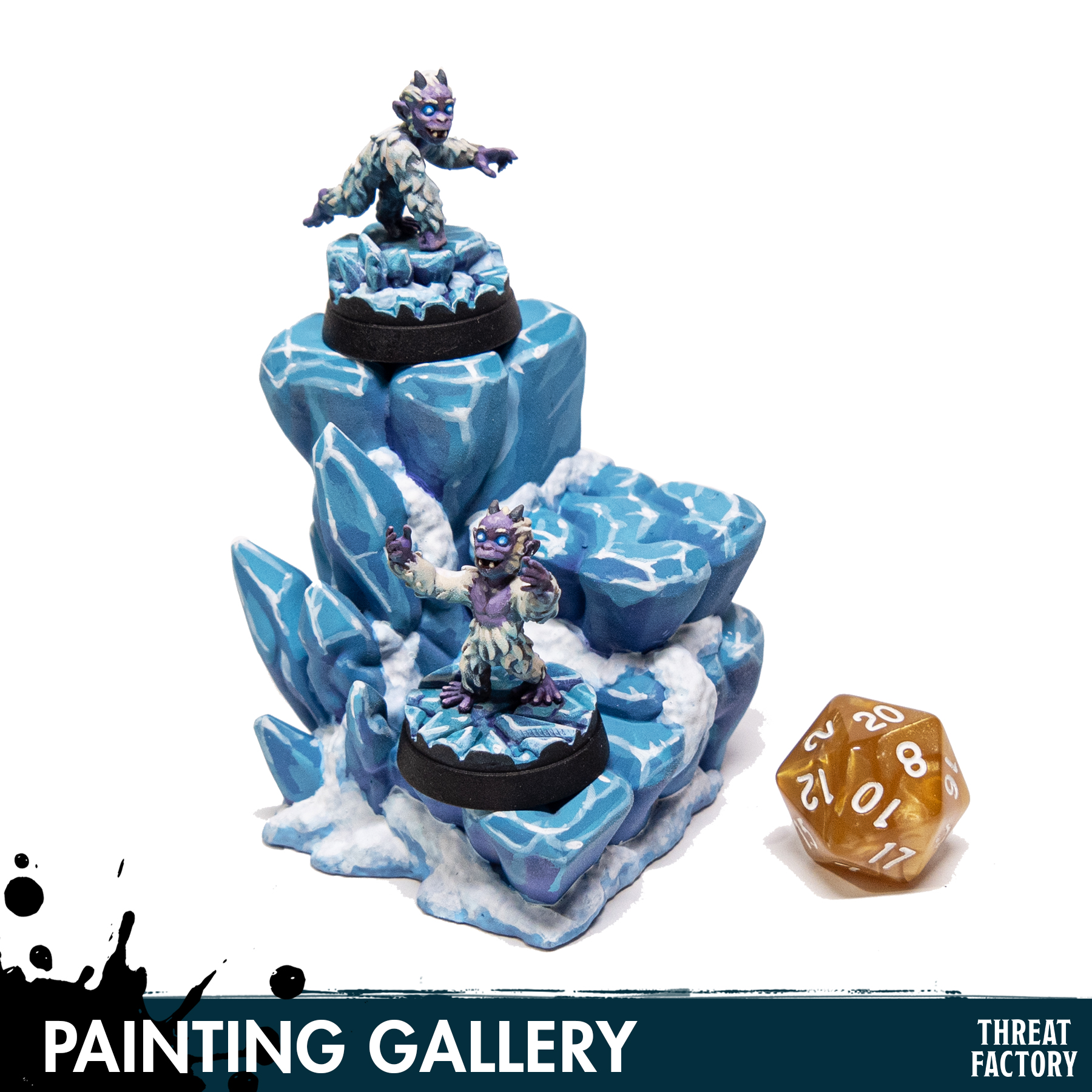 3D Printable Ice Terrain & Stalagmite by Threat Factory