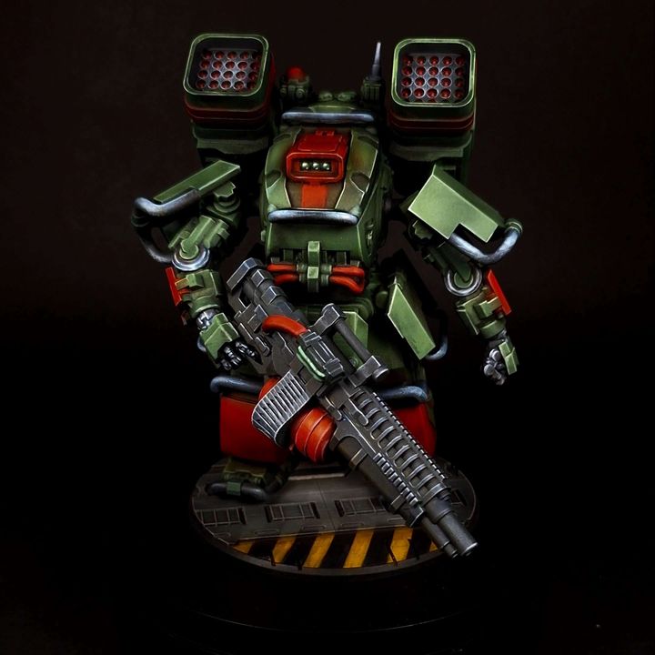 3D Printable Apollo medium mech by Crimson Steel Mechworks