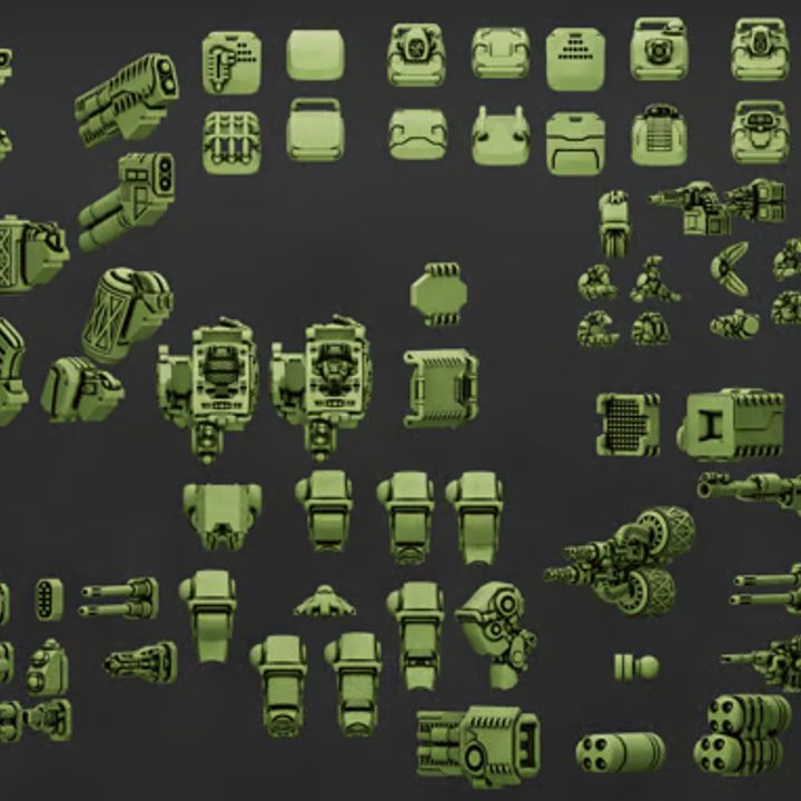 3D Printable Athena light mech by Crimson Steel Mechworks