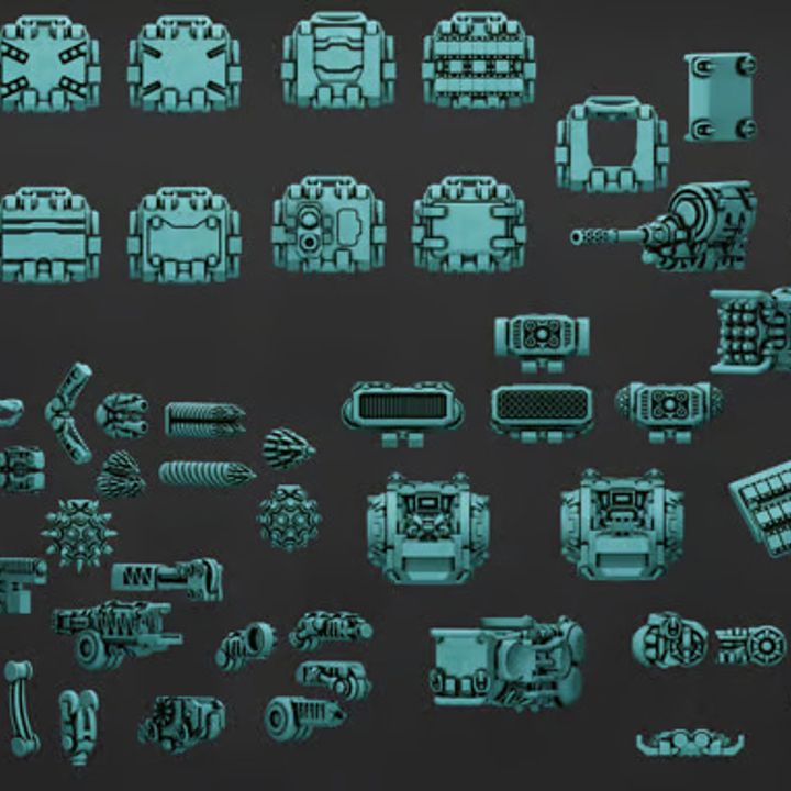 3D Printable Karnikos merc quad medium mech by Crimson Steel Mechworks