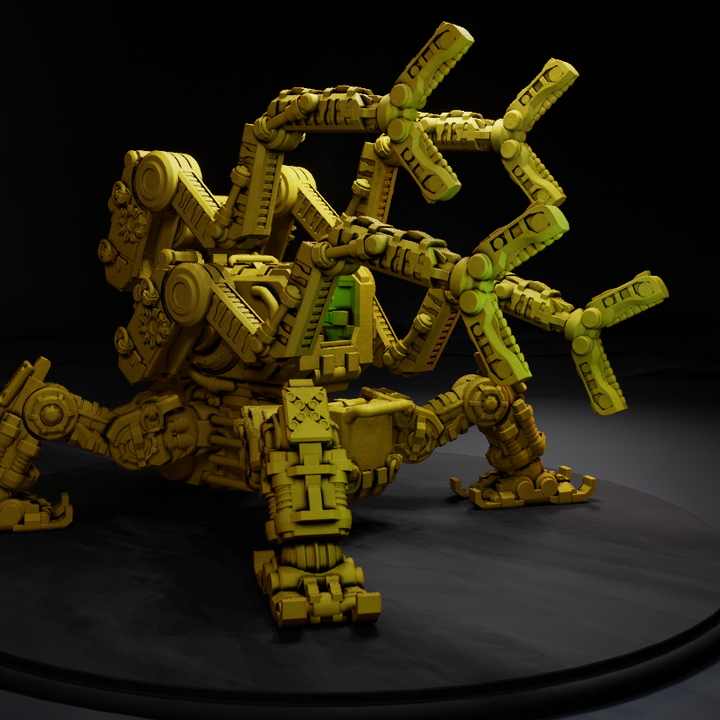 3D Printable Karnikos merc quad medium mech by Crimson Steel Mechworks