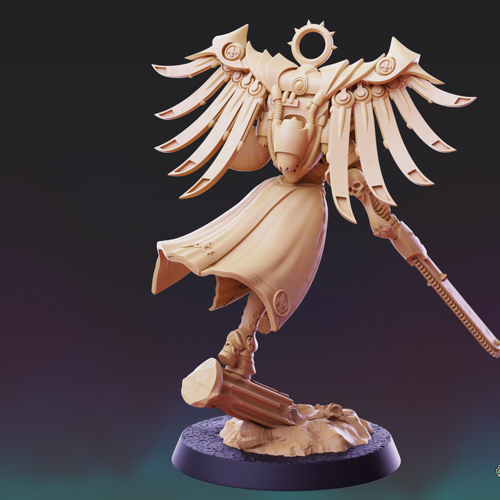 3D Printable Divine Order - Valkyrie - Pose 4 + Pinups by PSMiniatures