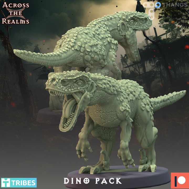 3D Printable Dino pack by Across the Realms