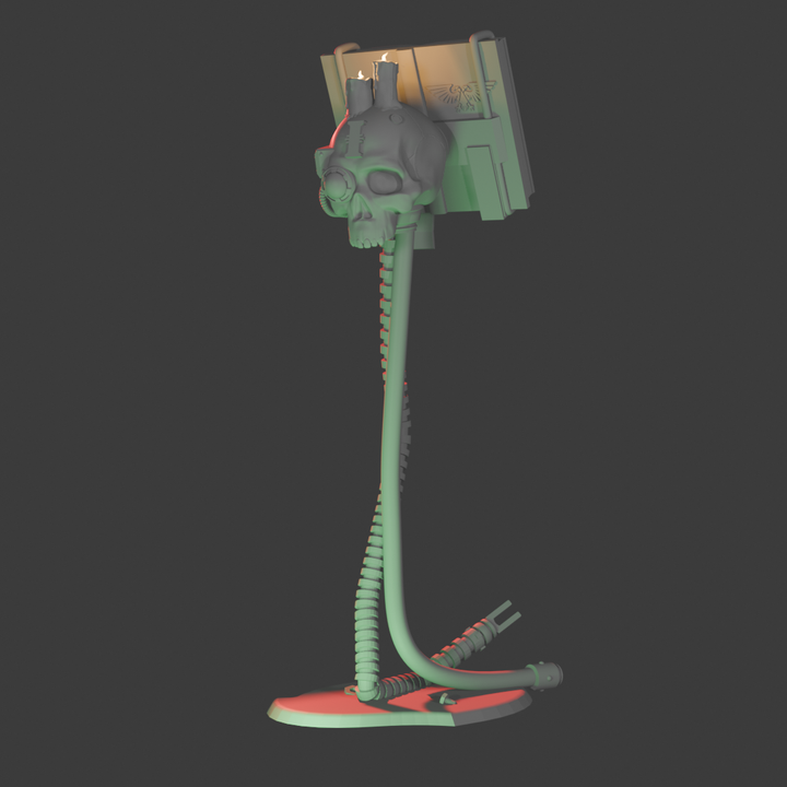 3D Printable Tome Skull by Cold Window Studio