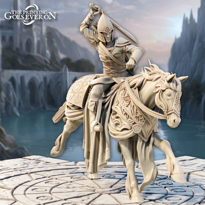 3D Printable Elven Horse Archer C - Presupported by The Printing Goes ...