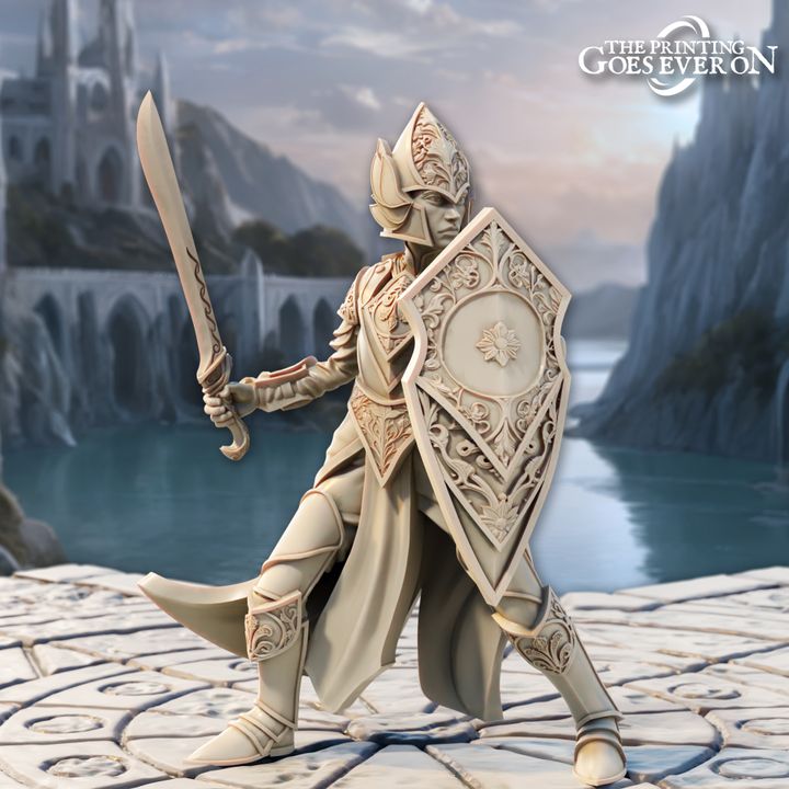 3D Printable Elven Sentry A - 2 variants - Presupported by The Printing ...