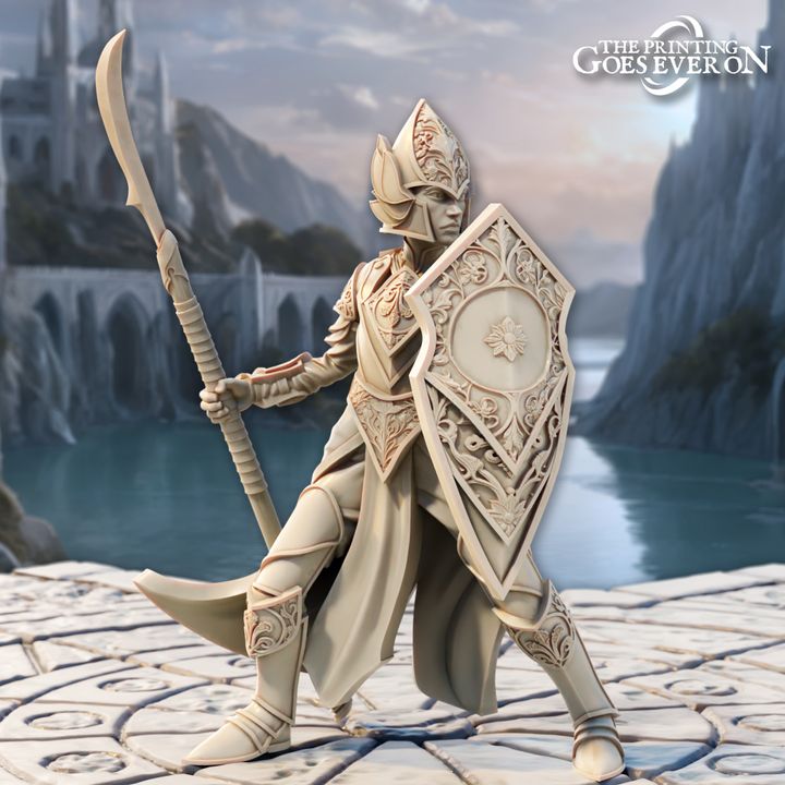 3D Printable Silver Shores Elven Warband - 21 Models - Presupported by ...