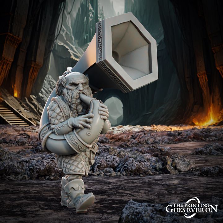 3D Printable Dwarven Command Group - Presupported by The Printing Goes ...