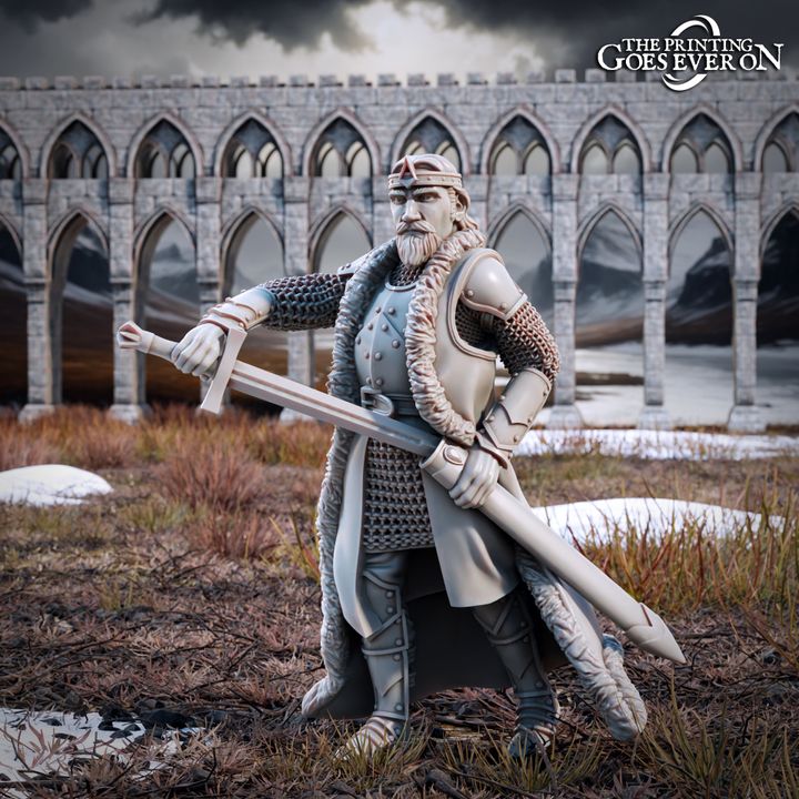 3D Printable King Arvelon and Malion the Mystic - Presupported by The ...