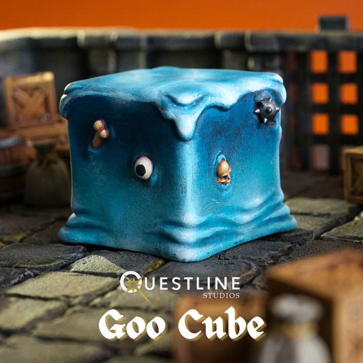 3D Printable Goo Cube (Gelatinous Cube) by Questline PH