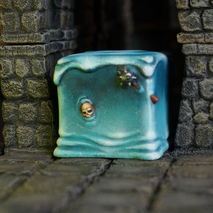 3D Printable Goo Cube (Gelatinous Cube) by Questline Studios