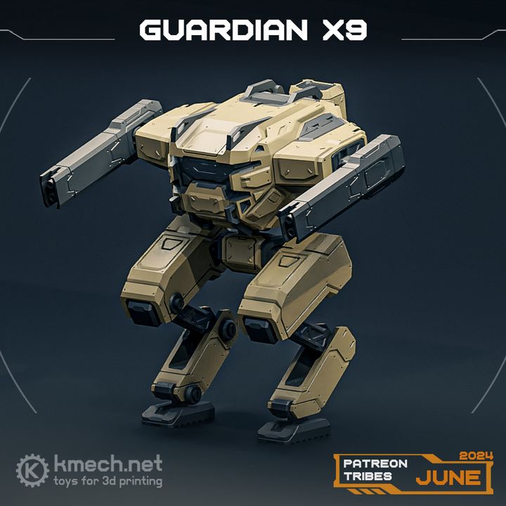 3D Printable GUARDIAN mech by Kmech