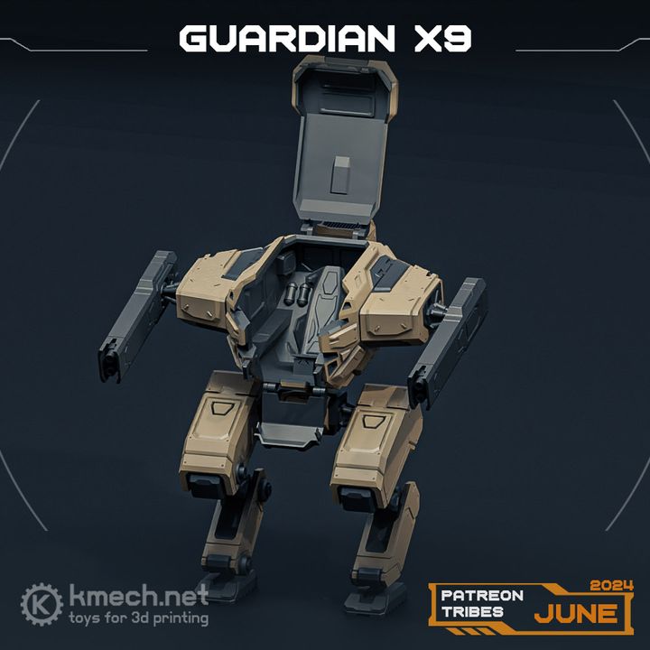 3D Printable GUARDIAN mech by Kmech